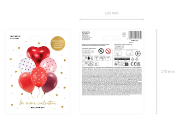 Luftballons Set Valentinstag – 6 romantische Ballons von PartyDeco ...
